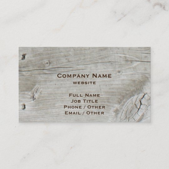 Rustic Wood Business Card | Zazzle.com