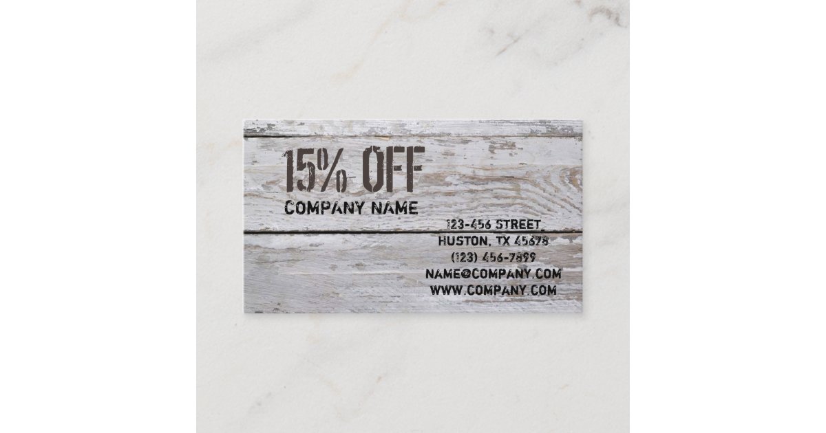 Rustic Wood Carpentry handyman construction Business Card | Zazzle