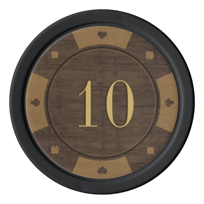Rustic Wood Casino Style Poker Chips | Zazzle.com