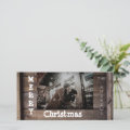 Rustic Wood Christmas Holiday Photo Card | Zazzle