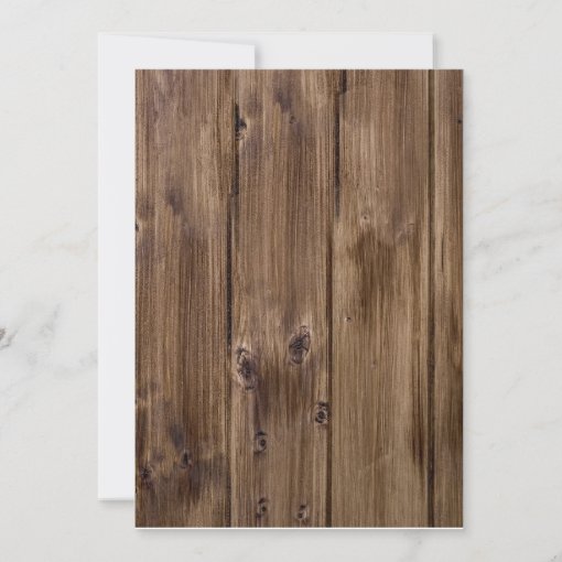 Rustic Wood Christmas Tree Gifts Holiday Party Invitation | Zazzle