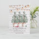 Rustic Wood Christmas Trees Holiday Card | Zazzle