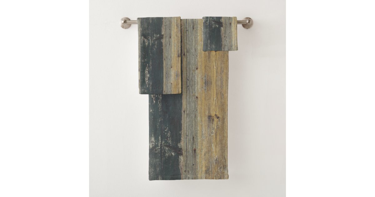 Rustic Wood Cottage Charm Bath Towel Set | Zazzle