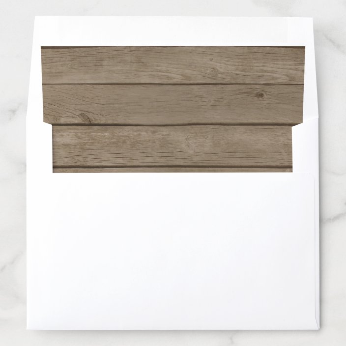 Rustic Wood Country Western Envelope Liner | Zazzle.com