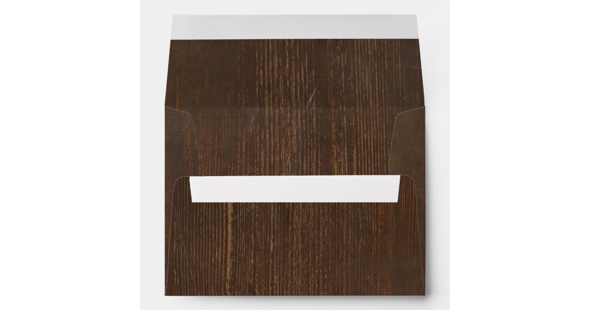 Rustic Wood Distressed and Shabby Envelope | Zazzle