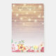 Rustic Wood Elegant Floral Chic String Lights Post-it Notes | Zazzle