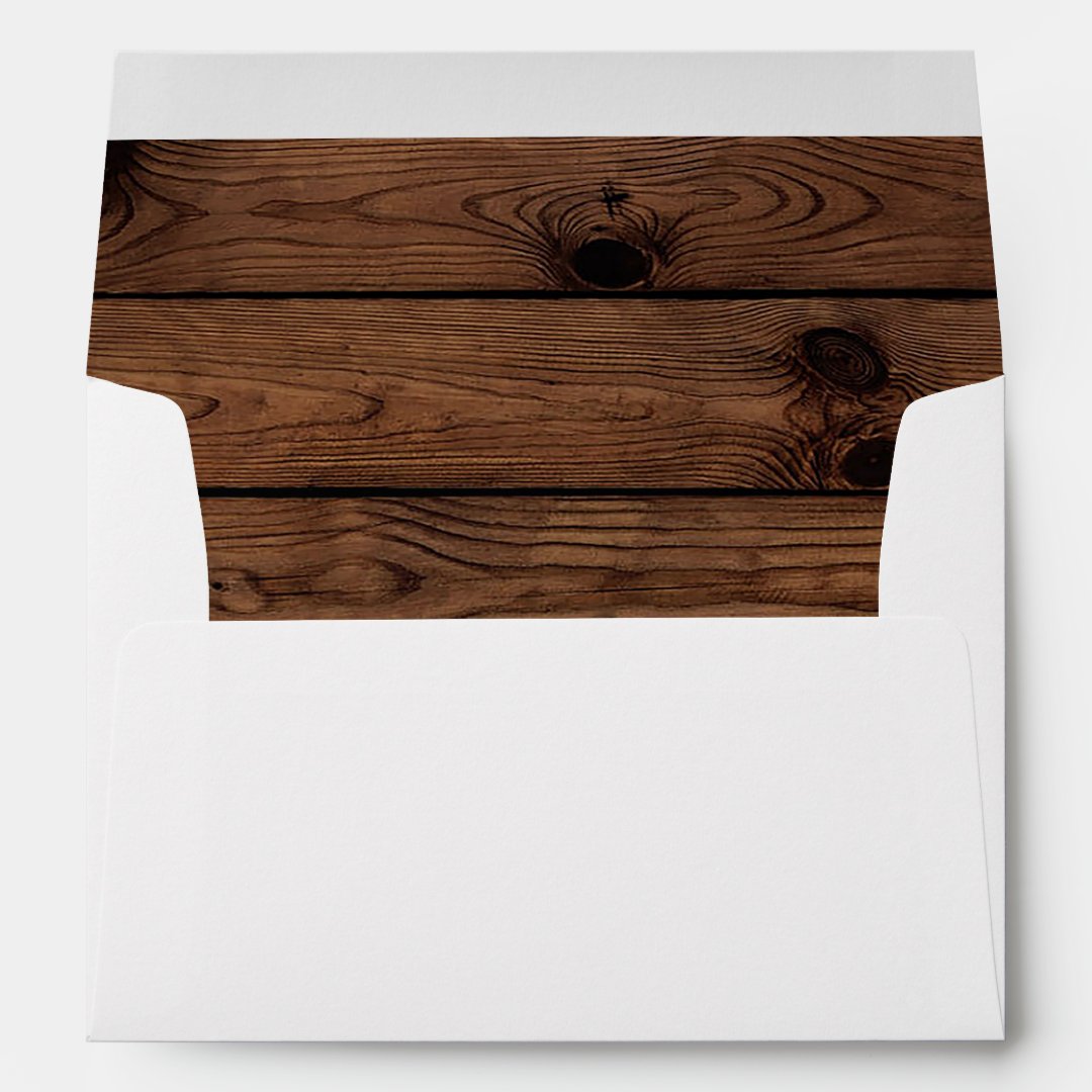 Rustic Wood Envelope, Rustic Envelope | Zazzle