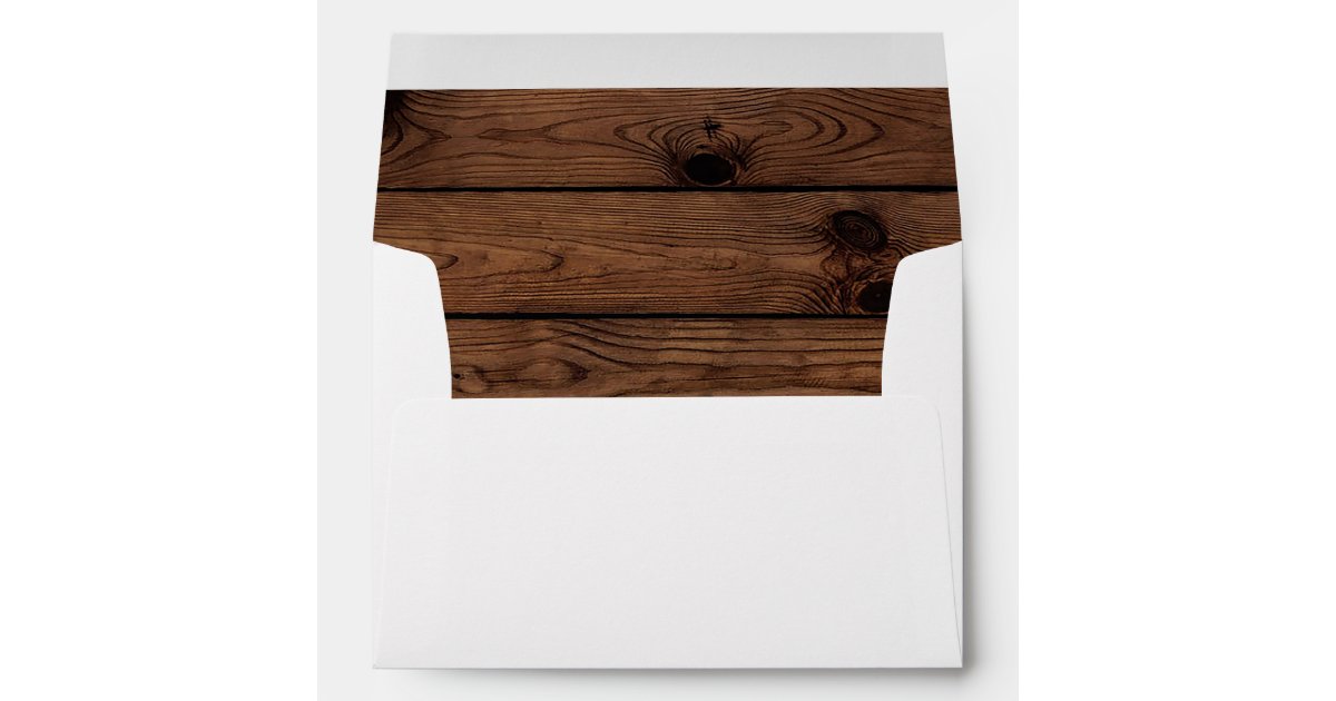 Rustic Wood Envelope, Rustic Envelope | Zazzle