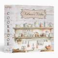 Rustic Wood Farmhouse Kitchen Family Recipe 3 Ring Binder | Zazzle