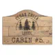 Rustic Wood Forest Trees Personalized Room Number Door Sign | Zazzle