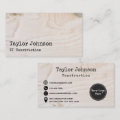Rustic Wood Grain Construction Work Business Card | Zazzle