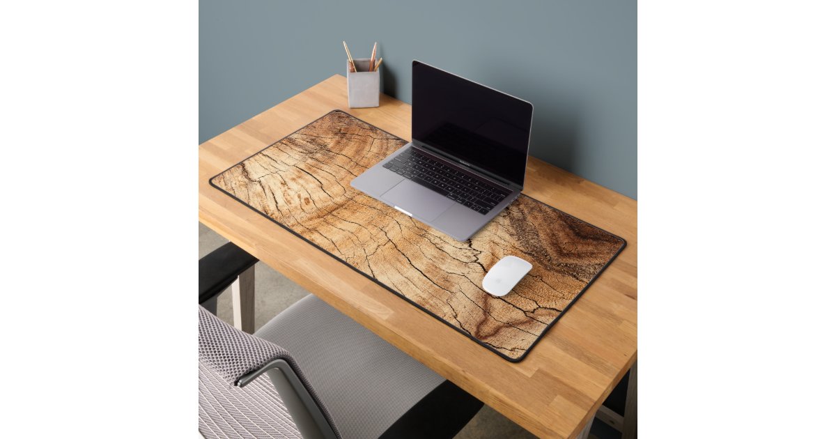 Rustic Wood Grain Desk Mat | Zazzle
