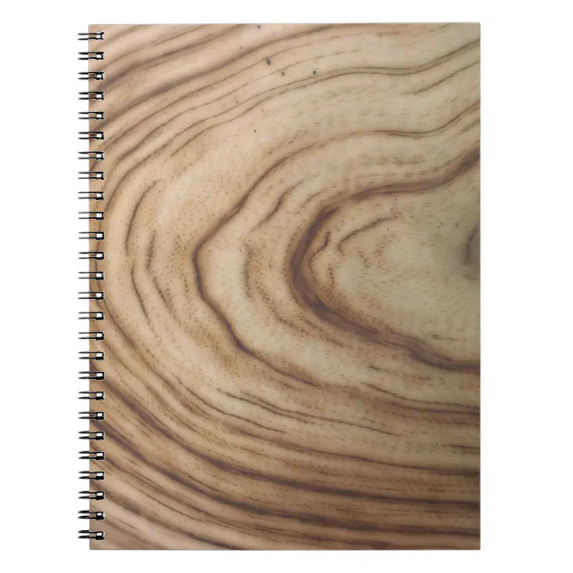 Rustic Wood Grain Minimal Elegant Wedding Notebook | Zazzle