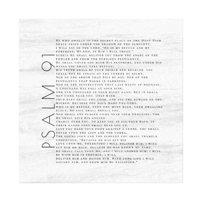 Rustic Wood Grain Psalm 91 Art Sign | Zazzle.com
