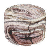 Rustic Wood Grain Watercolor Country Barn Chic Pouf | Zazzle