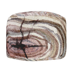 Rustic Wood Grain Watercolor Country Barn Chic Pouf | Zazzle
