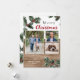Rustic wood greenery Christmas holiday photo card | Zazzle