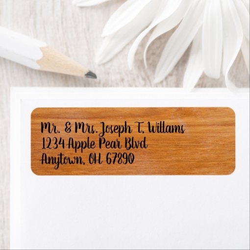 Rustic Wood Labels | Zazzle
