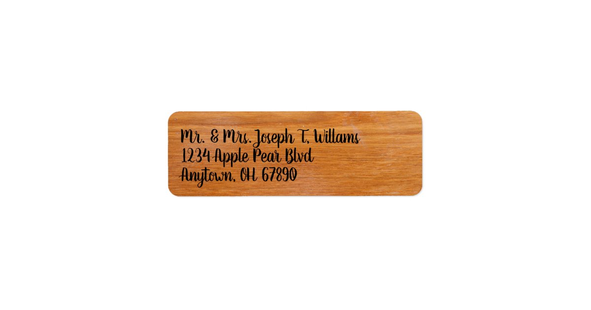 Rustic Wood Labels | Zazzle