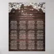 Rustic Wood Lace Lights Wedding Seating Chart | Zazzle