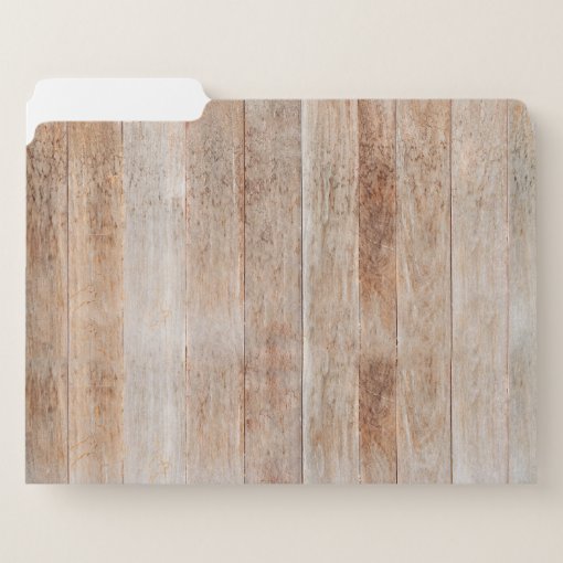 Rustic Wood Look Planks Brown File Folder | Zazzle