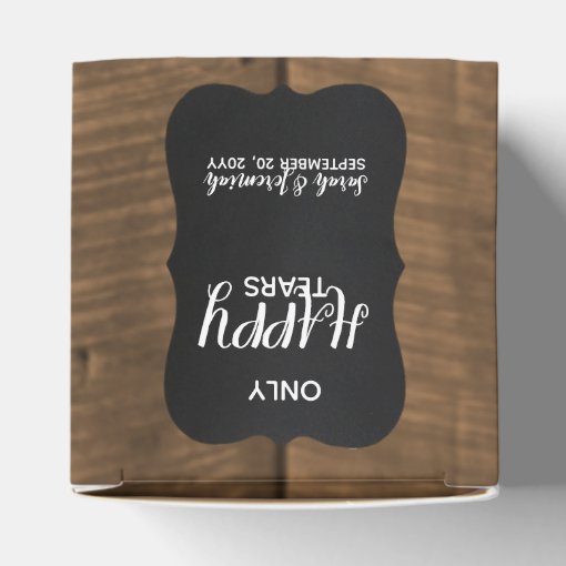 Rustic Wood Mini Wedding Tissue Boxes | Zazzle