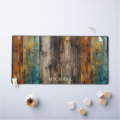 Rustic Wood Painted Personalized Name Desk Mat | Zazzle