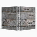 Rustic Wood Personalized Recipe Binder | Zazzle