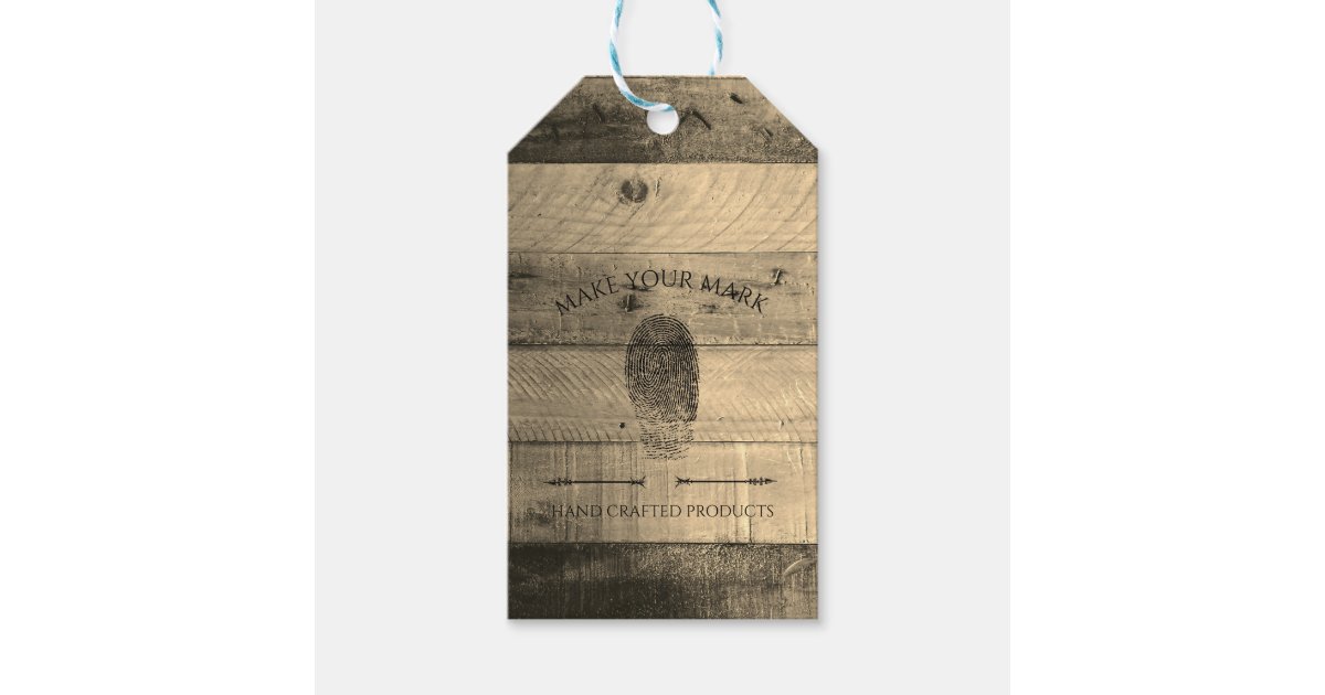 Rustic Wood Product Hang Tag | Zazzle