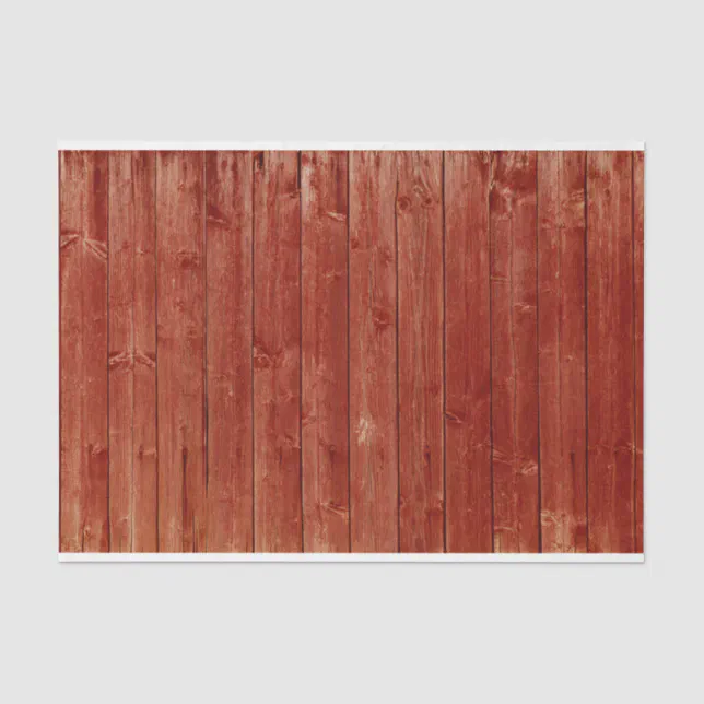 Rustic Wood Red Barn Wood Background Decoupage Tissue Paper | Zazzle
