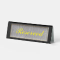 Rustic Wood Reserved Marker Table Tent Sign | Zazzle