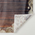 Rustic Wood String Lights Wedding Photo Backdrop | Zazzle