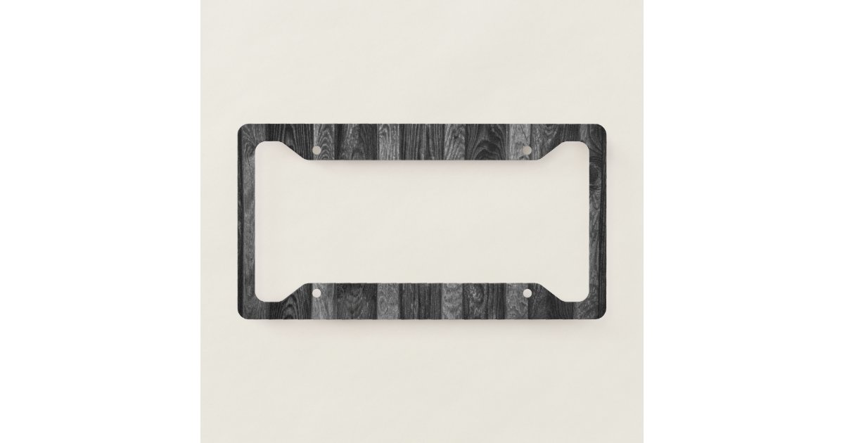 Rustic Wood Texture #1 #wall #art License Plate Frame | Zazzle