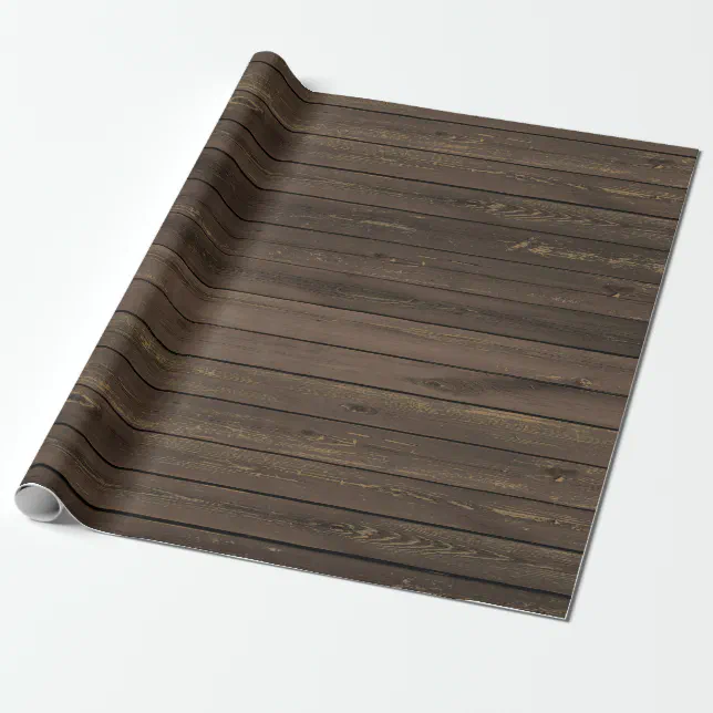 Rustic Wood Texture Wrapping Paper | Zazzle