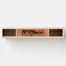 Rustic Wood Tone Business Logo Topple Tower | Zazzle