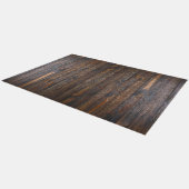 Rustic Wood Tone Dark Brown Large Area Outdoor Rug | Zazzle