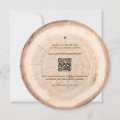 Rustic Wood Tree Stump Barn All in One QR Wedding Invitation | Zazzle