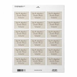 Rustic Wood Wedding Return Address Labels | Zazzle