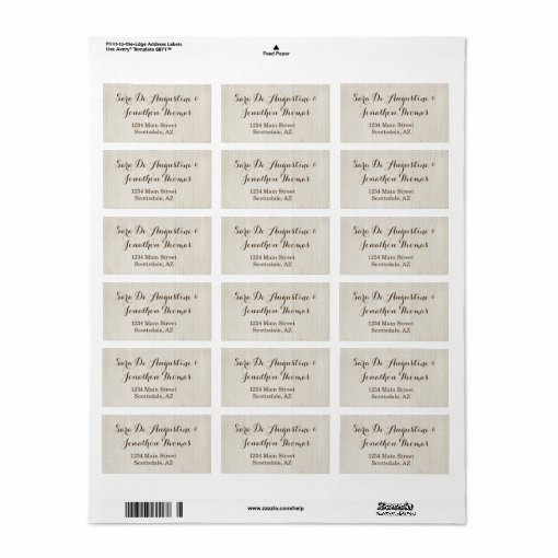 Rustic Wood Wedding Return Address Labels | Zazzle