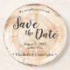 Rustic Wood Wedding Save the Date Coaster | Zazzle