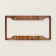 Rustic Wood Wooden Look License Plate Frame | Zazzle
