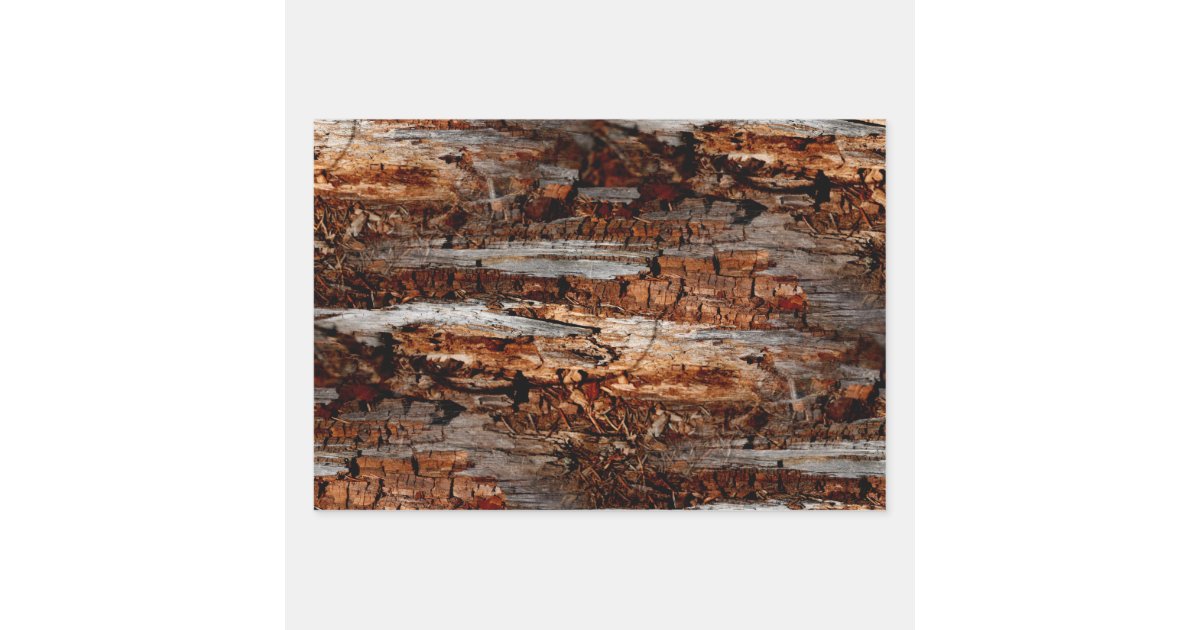 Rustic Wood Wrapping Paper Sheets | Zazzle