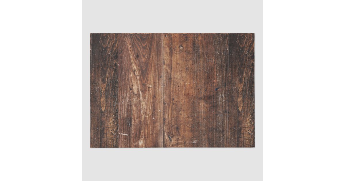 Rustic Wood Wrapping Tissue Paper | Zazzle