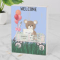 Rustic Wooden Box Sign for New Baby Girl | Zazzle