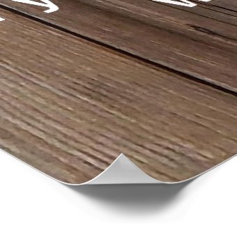 Rustic wooden Create your own poster print | Zazzle