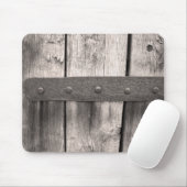 Rustic Wooden Door and Hinge Mouse Pad | Zazzle