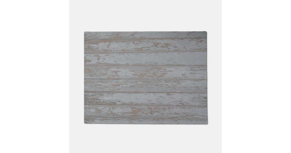 Rustic wooden doormat | Zazzle