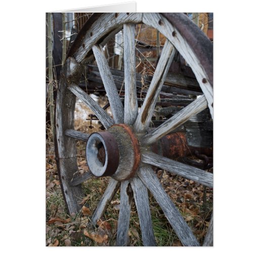 Rustic Wooden Wagon Wheel | Zazzle