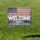 Rustic Wooden Welcome Home Military Yard Sign | Zazzle