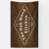 Rustic Woodgrain Banner | Zazzle